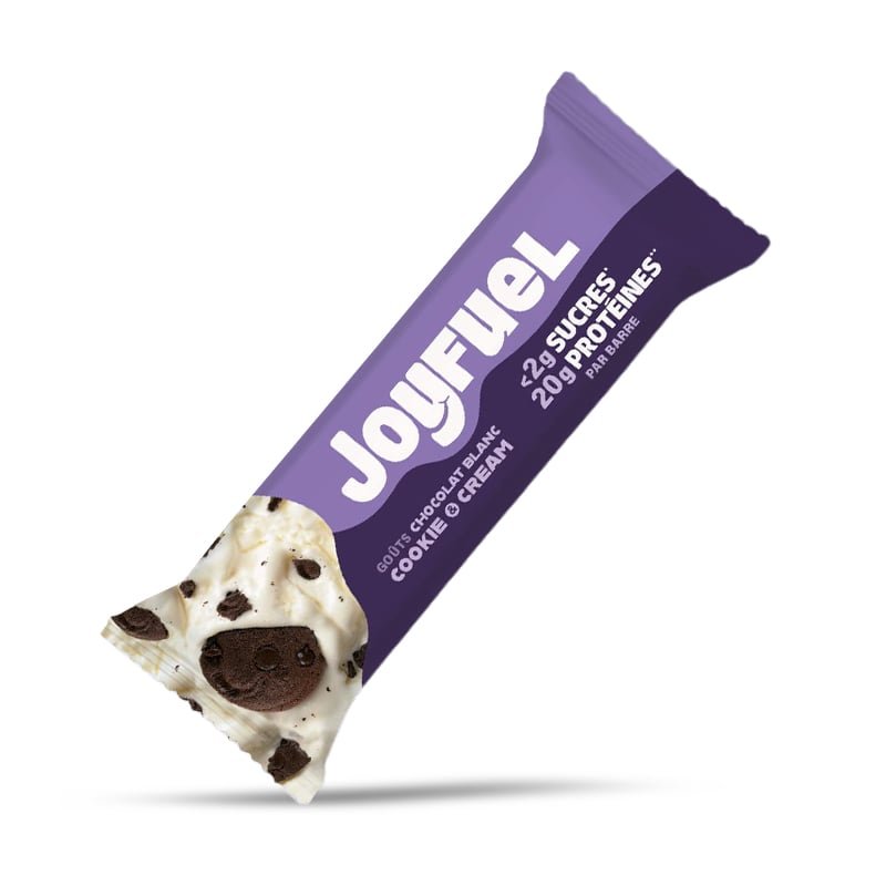 JOYFUEL Barre Protéinée Chocolat Blanc & Cookie & Cream 15 barres X 55g ...